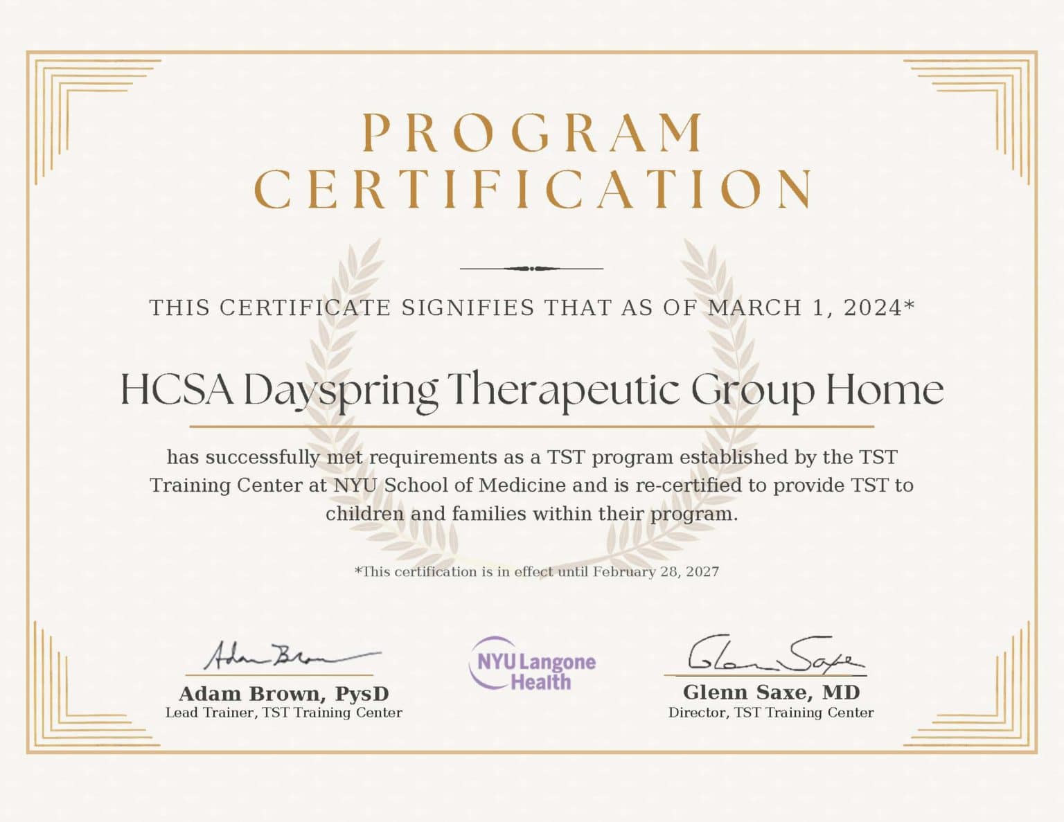 HCSA Dayspring - HCSA Community Services