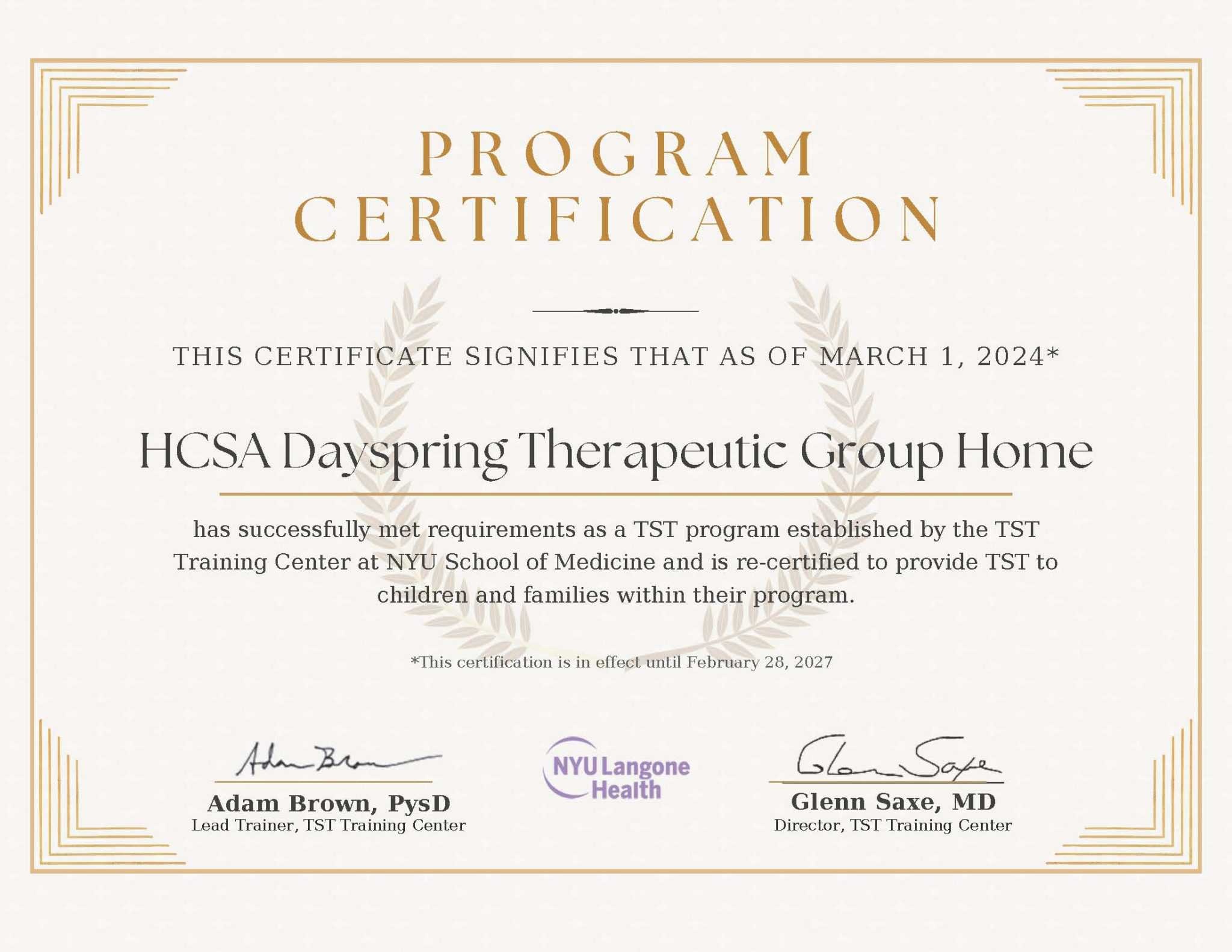 HCSA Dayspring - HCSA Community Services
